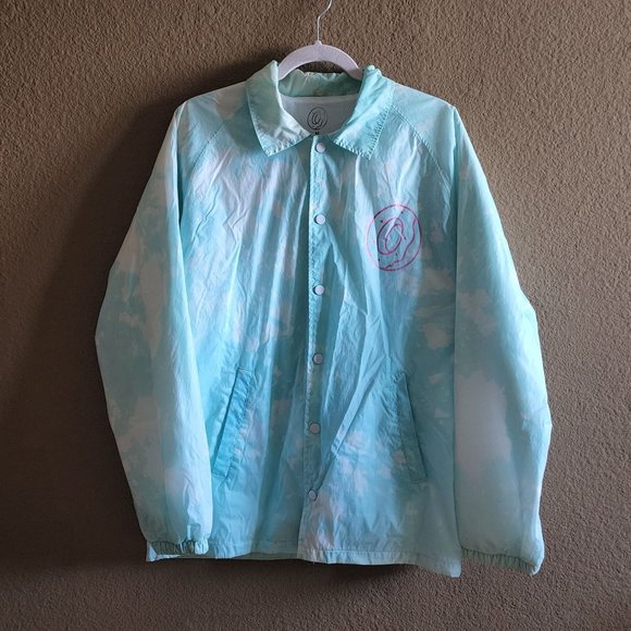 Odd Future | Jackets & Coats | Odd Future Blue Tie Dye Pink Logo Rain ...